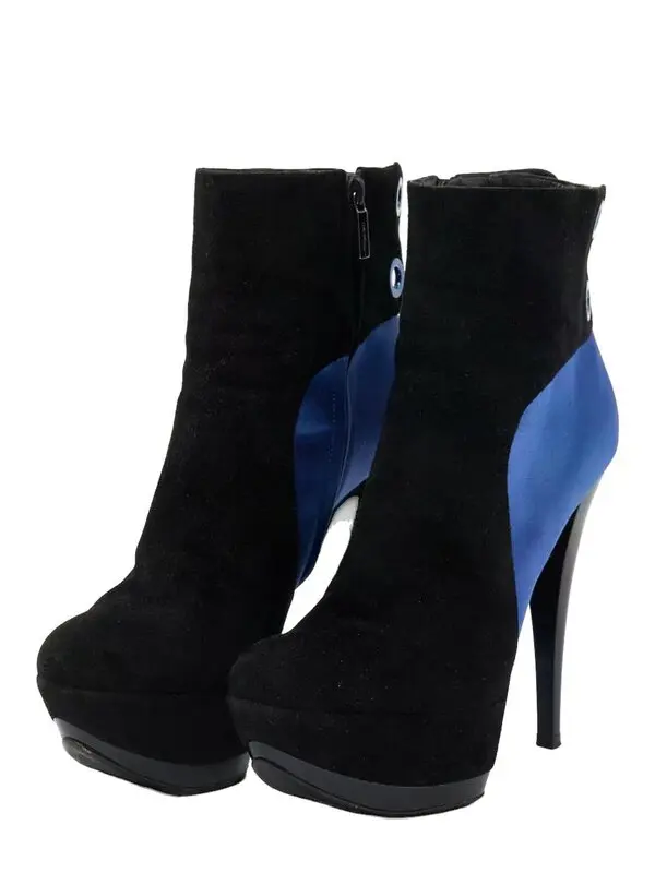Casadei Platform Ankle Boots - Black
