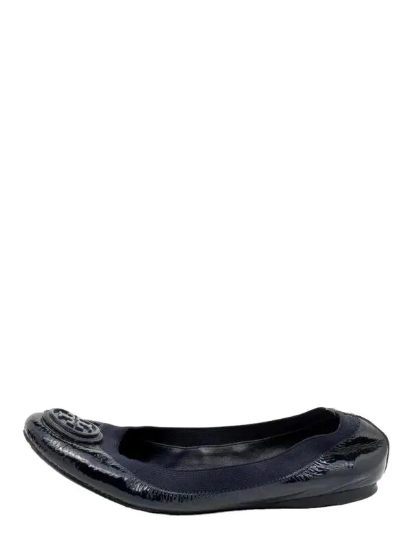 Tory Burch Caroline Patent Leather Ballet Flats - Blue
