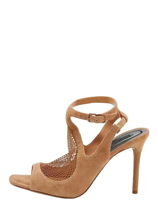 Alexander Wang Piper Fishnet Heeled Sandals - Neutrals