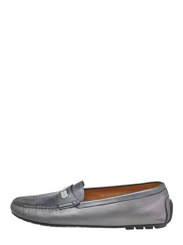 Ralph Lauren Metallic Loafers - Grey