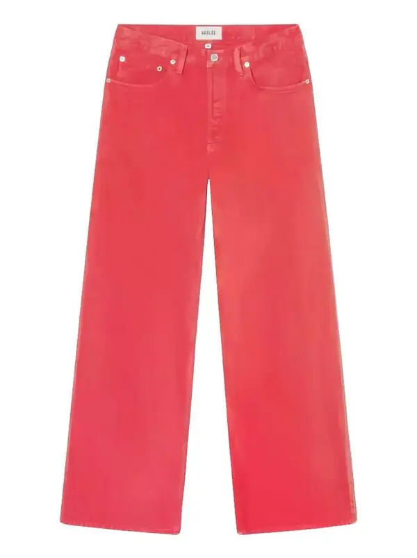 AGOLDE Arc Wide-leg Jeans - Red