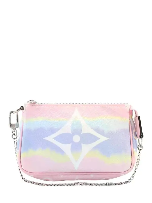 LOUIS VUITTON Pochette Accessoires Limited Edition Escale Monogram Giant Mini Clutch Bag - Multicolour