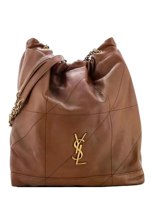 Saint Laurent Jamie 4.3 Pochon Quilted Leather Shoulder Bag - Brown
