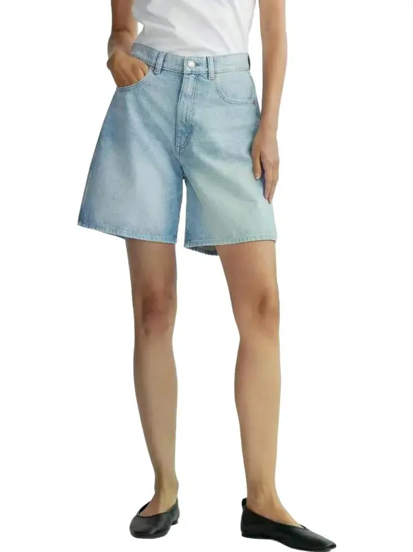 DL1961 Taylor High-waisted Shorts - Blue
