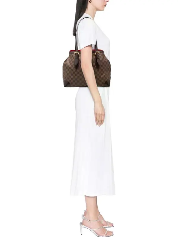 LOUIS VUITTON Damier Ebene Hampstead Mm Tote Bag - Brown