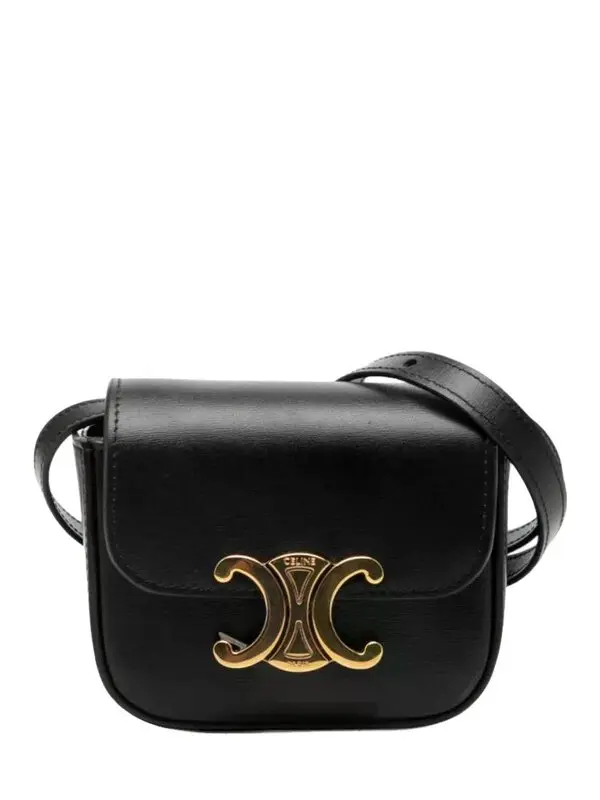 Celine Mini Calfskin Claude Crossbody Bag - Black
