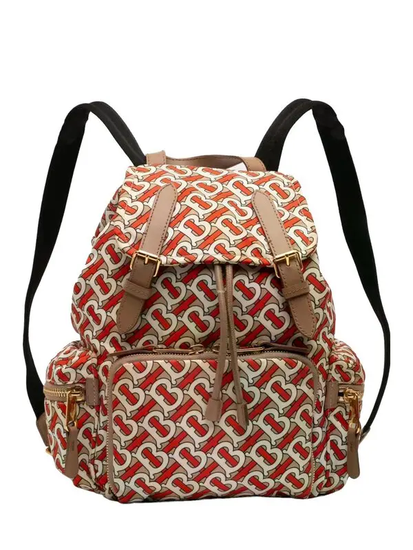 Burberry Medium Tb Monogram Nylon Backpack - Brown