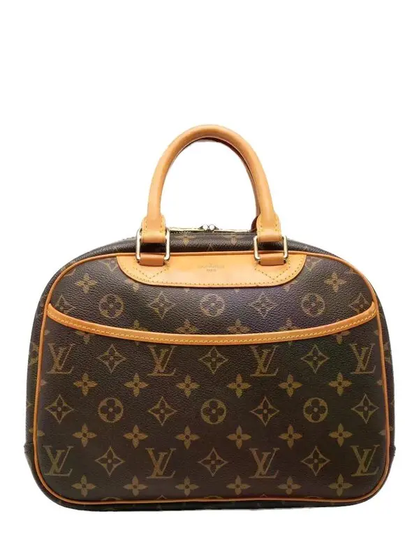 LOUIS VUITTON Monogram Trouville Handbag - Brown