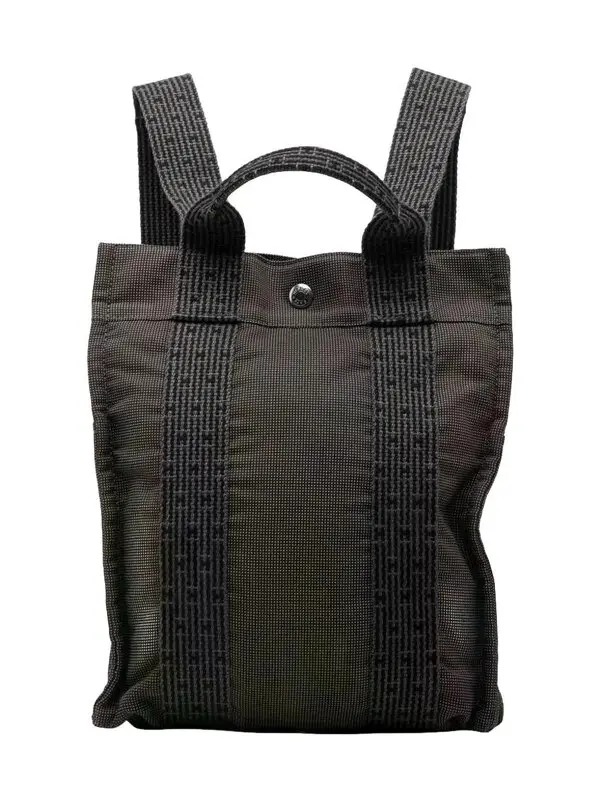 Hermès Herline Pm Canvas Backpack - Grey