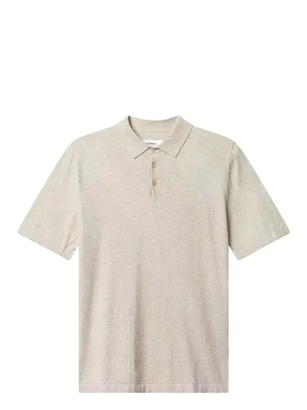 GABBA Benson New Knit Polo Shirt - Neutrals