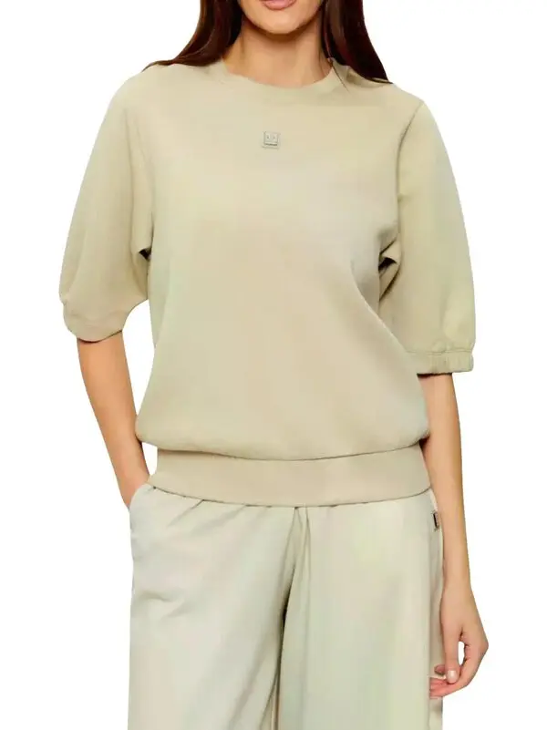 Armani Exchange Logo Patch Sweatshirt - Neutrals