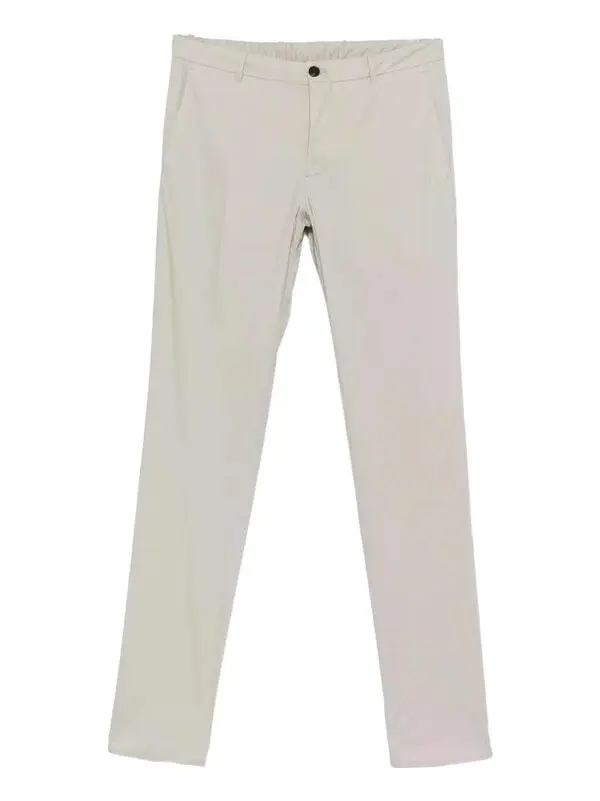 Incotex Light Gray Belt Loops Trousers - Grey