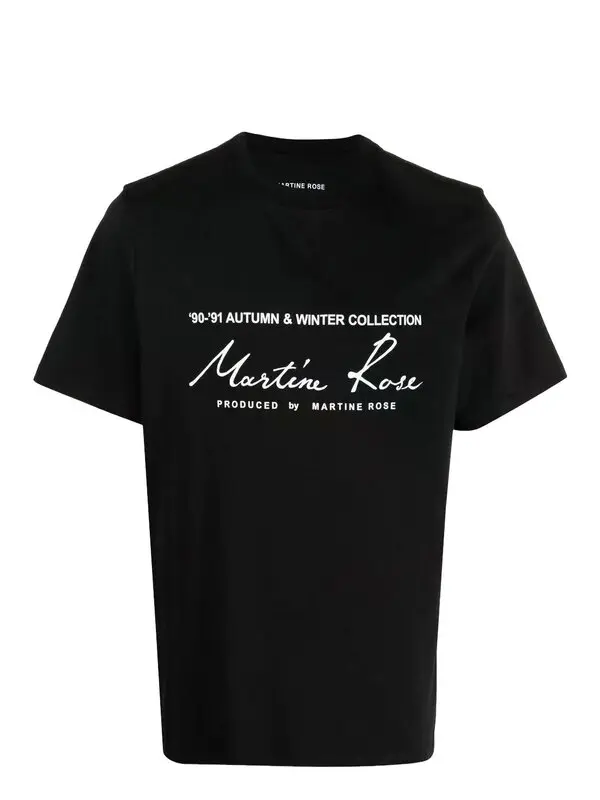Martine Rose Logo Print T-shirt - Black