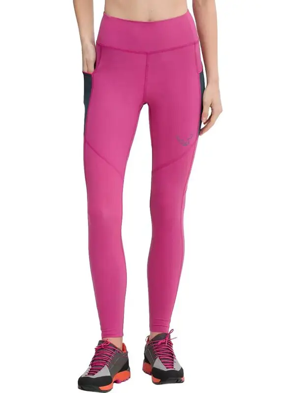 DYNAFIT Ultra Logo Print Leggings - Pink