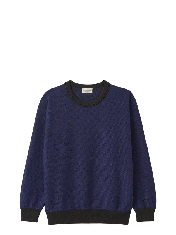 Johnstons Of Elgin Liddell Cashmere Sweatshirt - Blue