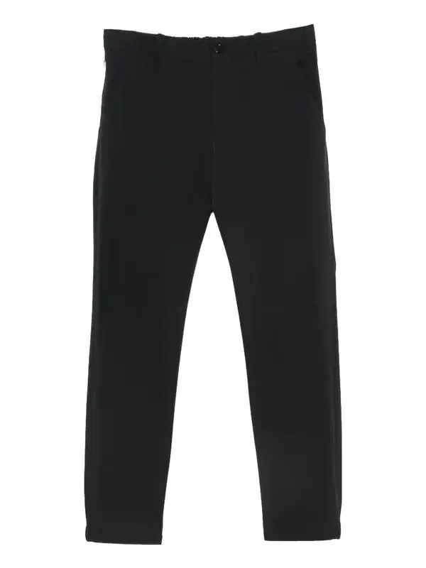 Incotex Slim Fit Elasticated Waistband Trousers - Black