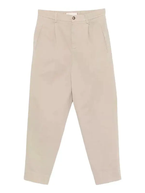 BONHEUR Pleated Straight-leg Trousers - Neutrals