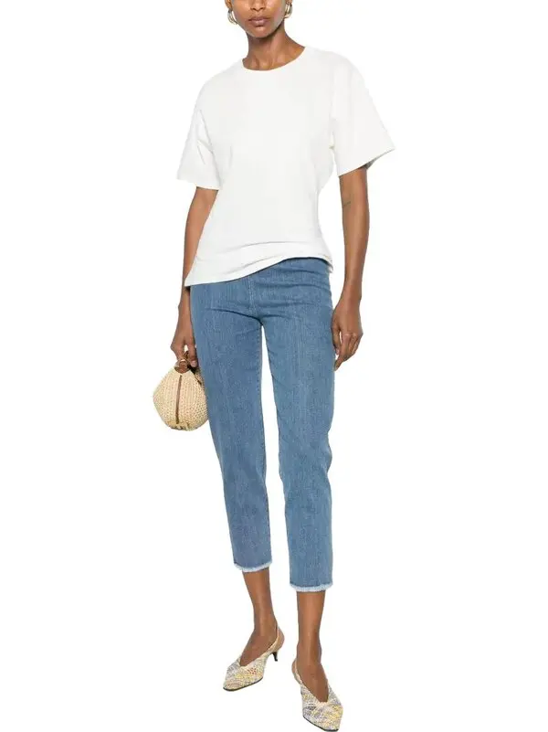 Avenue Montaigne Peggy Cropped Jeans - Blue
