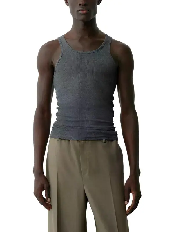 Calvin Klein Ribbed-knit Tank Top - Grey