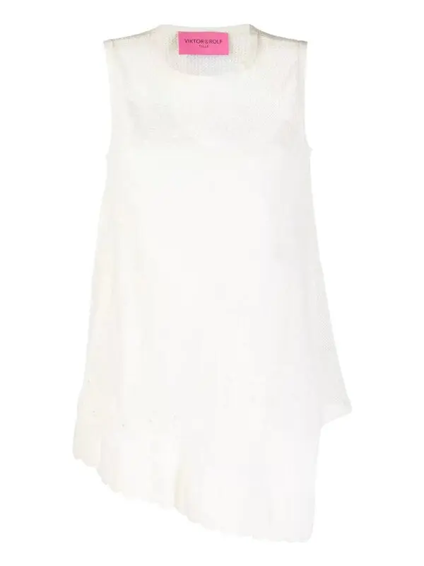 Viktor & Rolf Cream White Knit Top - Neutrals