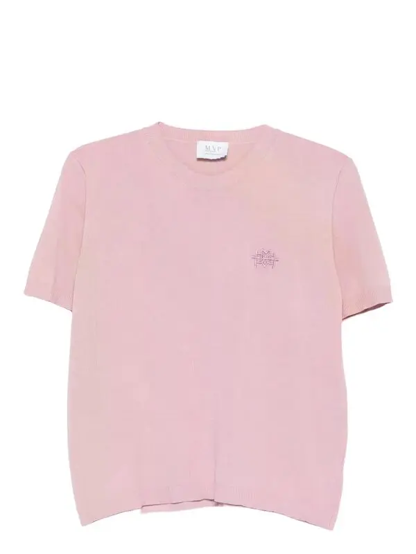 MVP WARDROBE Embroidered T-shirt - Pink