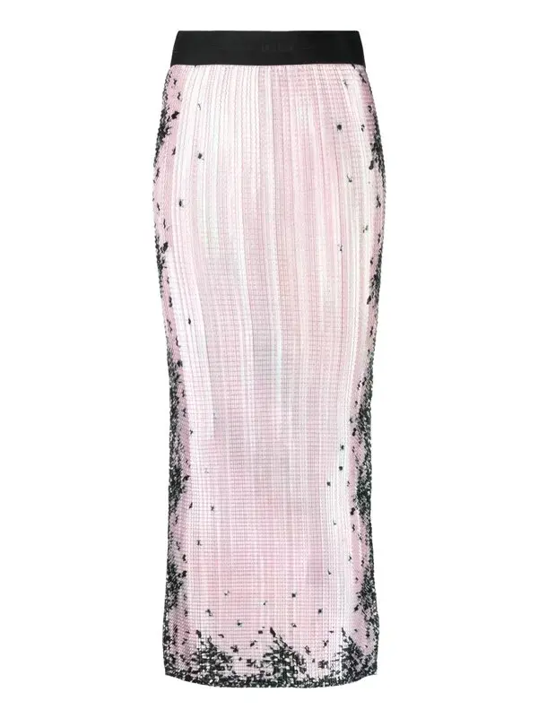 MSGM Sequin Pencil Skirt - Pink