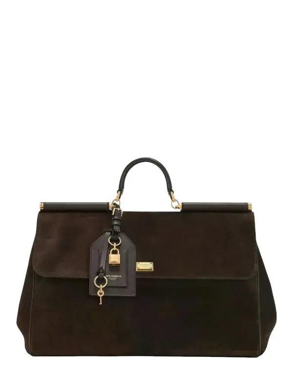 Dolce & Gabbana My Sicily Suede Tote Bag - Brown
