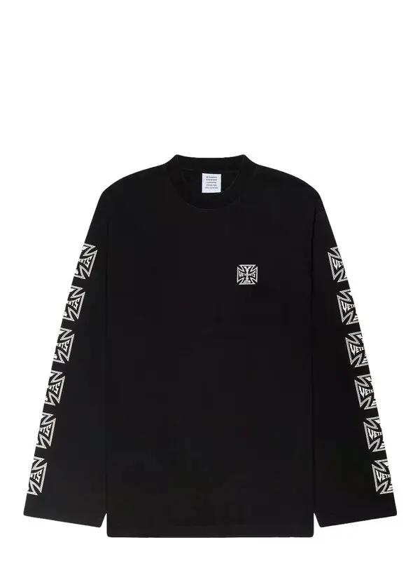 Vetements Biker Cross Long-sleeve T-shirt - Black