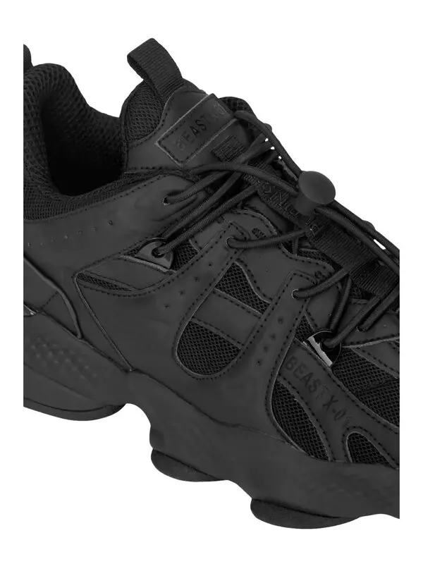 PLEIN SPORT Runner Beast X-01 Panelled Sneakers - Black