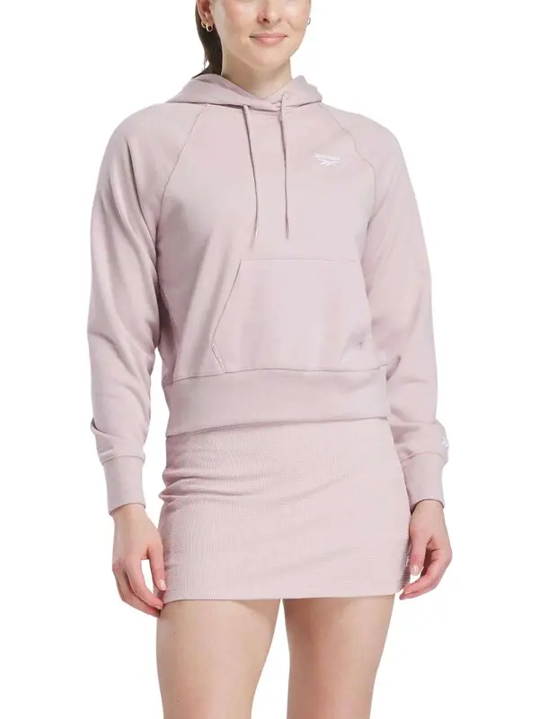 REEBOK Small Vector Cropped Hoodie - Muted Mauve