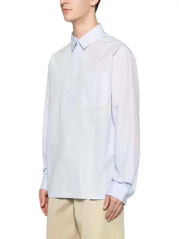 PAOLO PECORA Chest-pocket Shirt - Blue