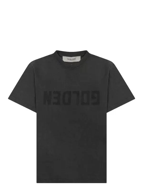GOLDEN GOOSE Logo Patch T-shirt - Grey
