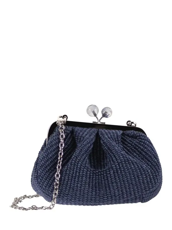 Max Mara Woven Design Shoulder Bag - Black