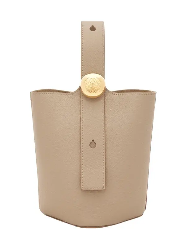 Loewe Pebble Mini Bucket Bag - Nude
