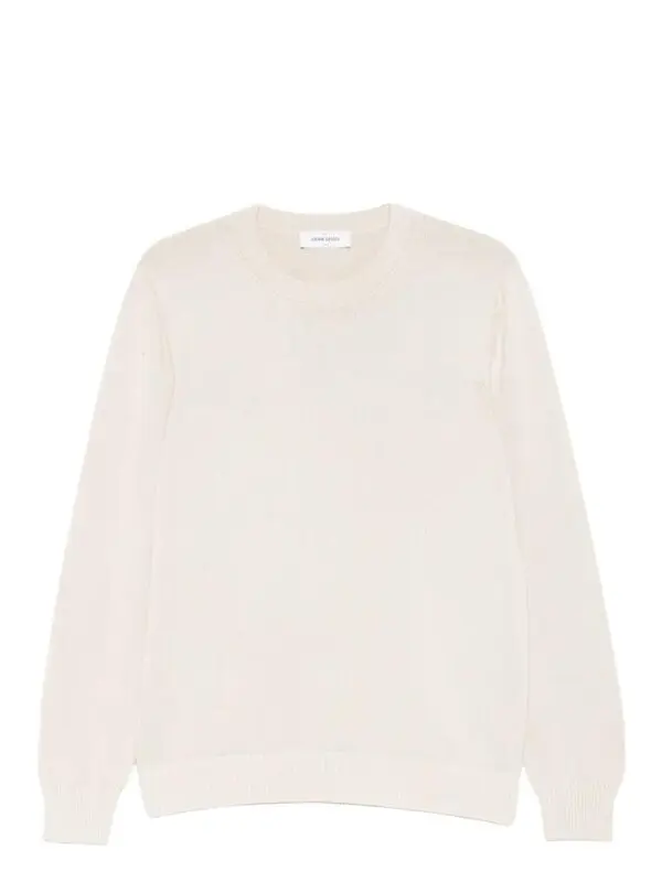 GRAN SASSO Crew Neck Knitted Sweater - White