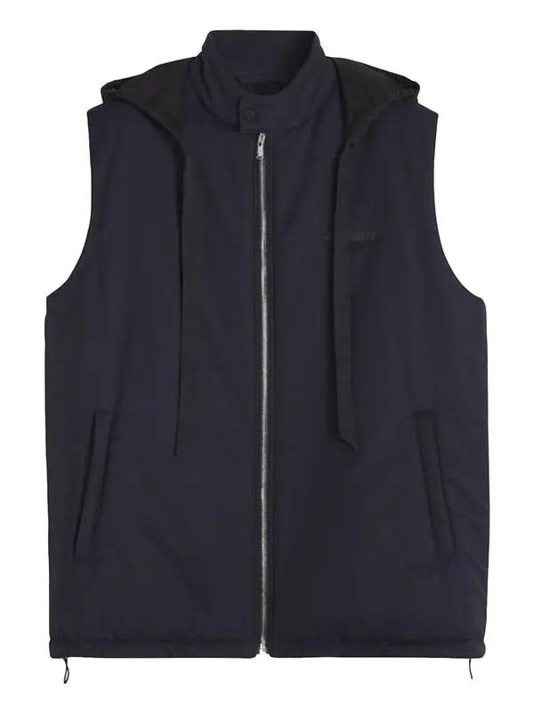 LANVIN Detachable Hood Gilet - Black
