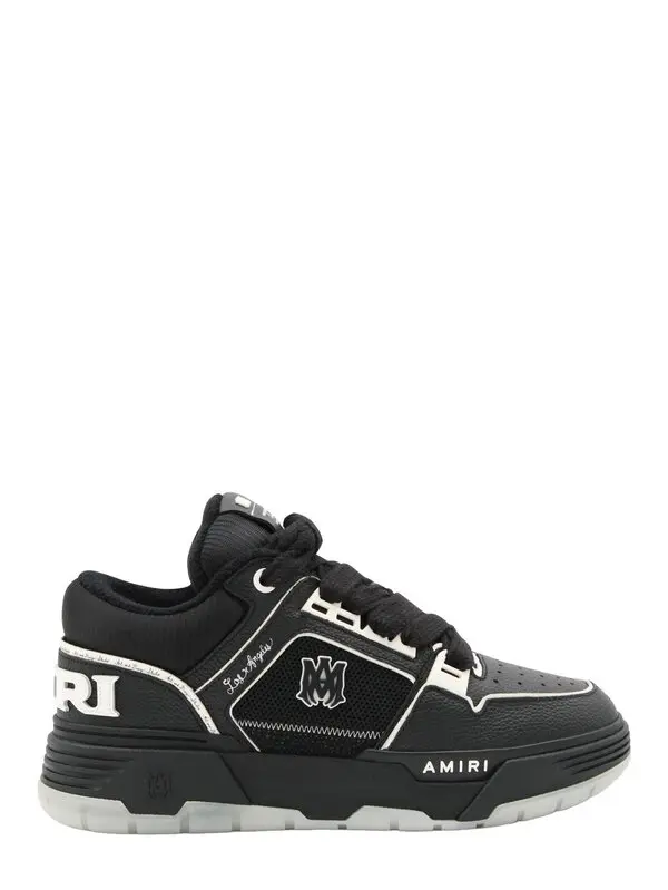 Amiri Logo Detailed Lace-up Sneakers - Black