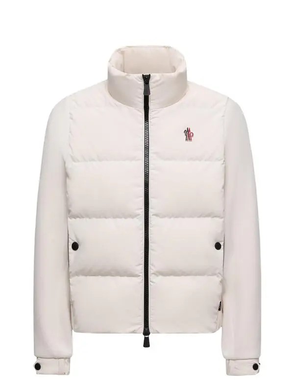 Moncler Zip-up High Neck Cardigan - White