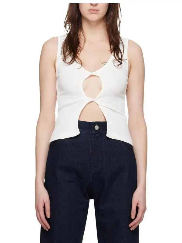 Christopher Esber Cut-out Twisted Tank Top - Black