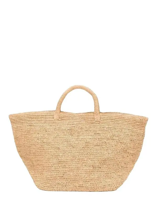 IBELIV Vanilla Woven Top Handle Bag - Nude
