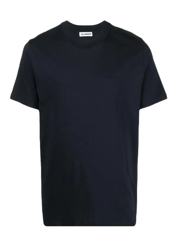 JIL SANDER Short-sleeved Crewneck T-shirt - Indigo
