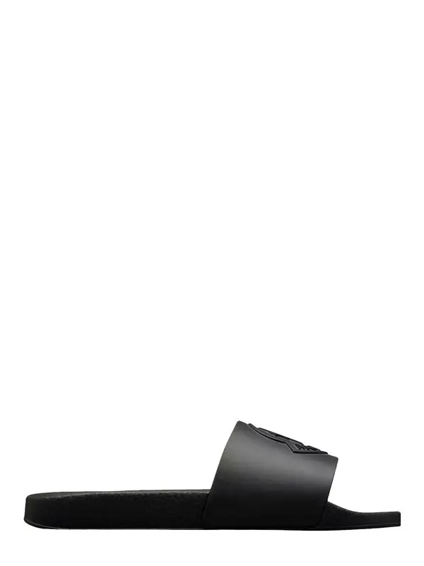 Moncler Logo Detailed Slides - Black