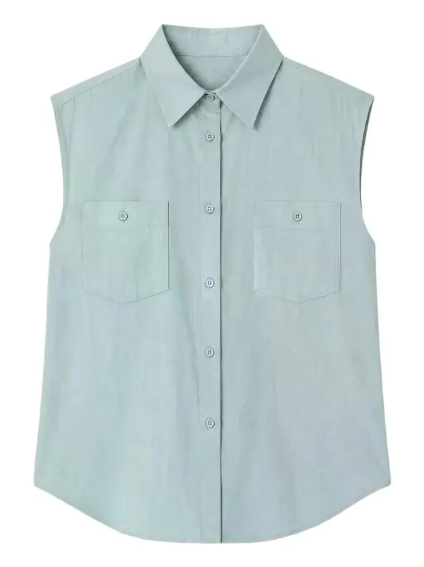 Essentiel Antwerp Sleeveless Shirt - Blue