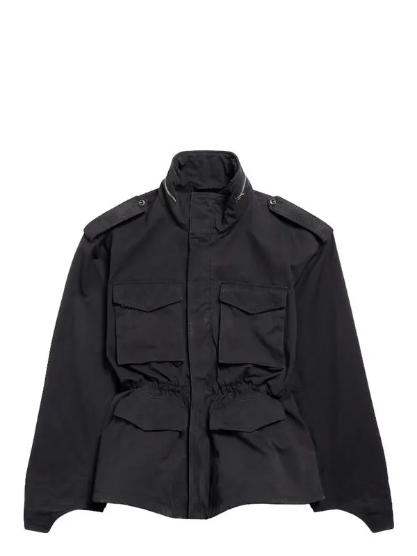 Balenciaga Hourglass Parka - Black