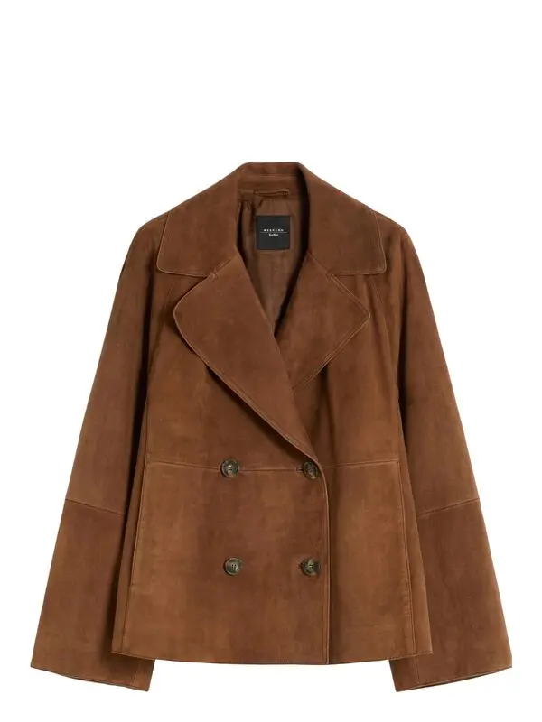 Max Mara Double-breasted Jacket - Tobacco Color