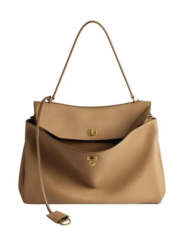 Balenciaga Rodeo Large Handbag - Coffee