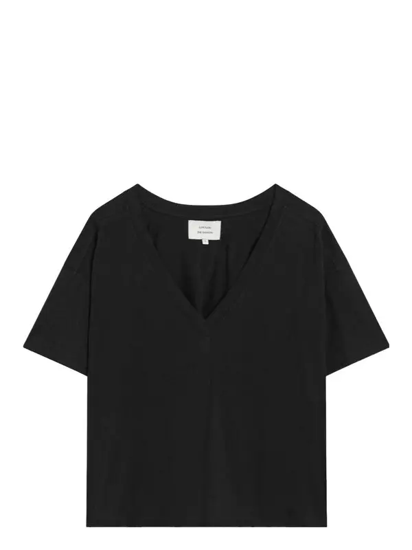 Loulou De Saison V-neck T-shirt - Black