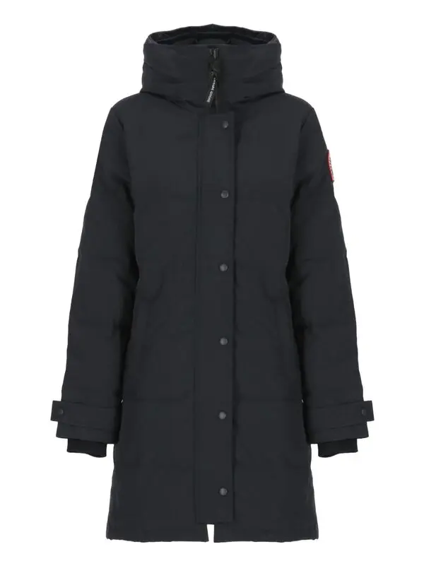Canada Goose Shelburne Parka With Logo Patch - Black