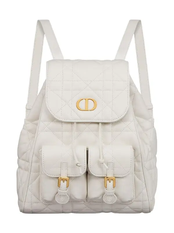 Dior Medium Caro Backpack - Milky White