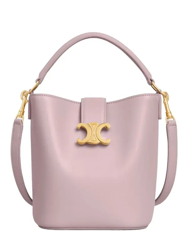 Celine Small Bucket Louise In Smooth Calfskin - Bleaching Pink
